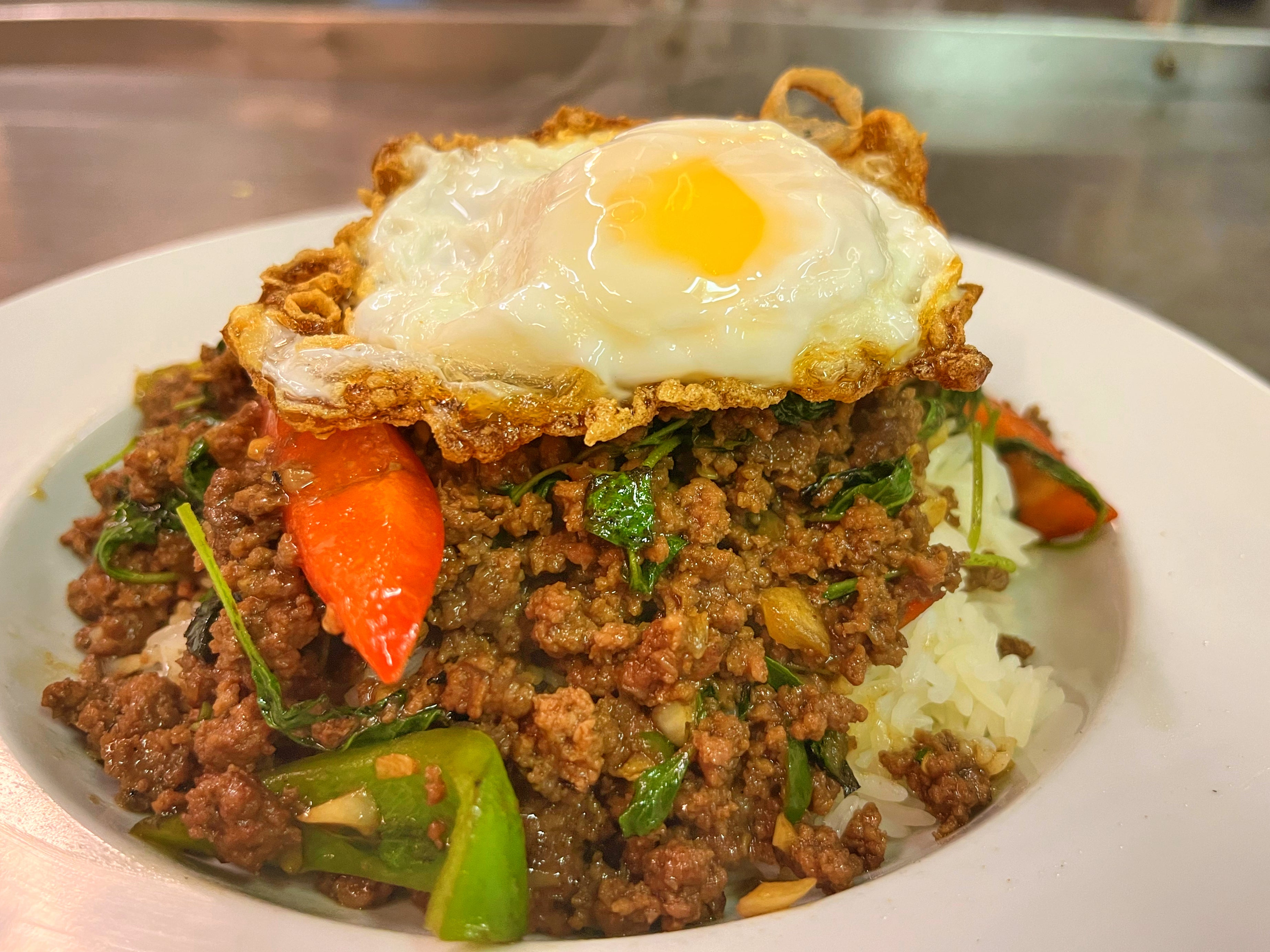 Wagyu Beef Ka Pow Over Rice (no egg) | Ka Pow Thai On Wheels