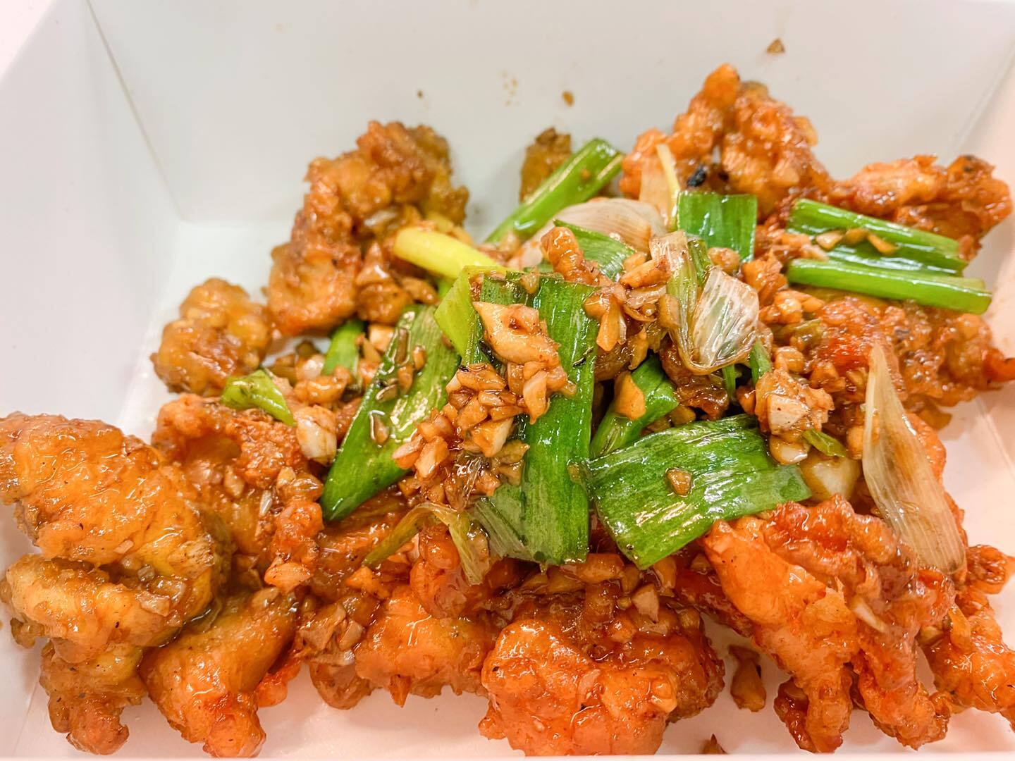 Crispy Chicken Garlic (no GF Option)(with white rice) | Ka Pow Thai On ...