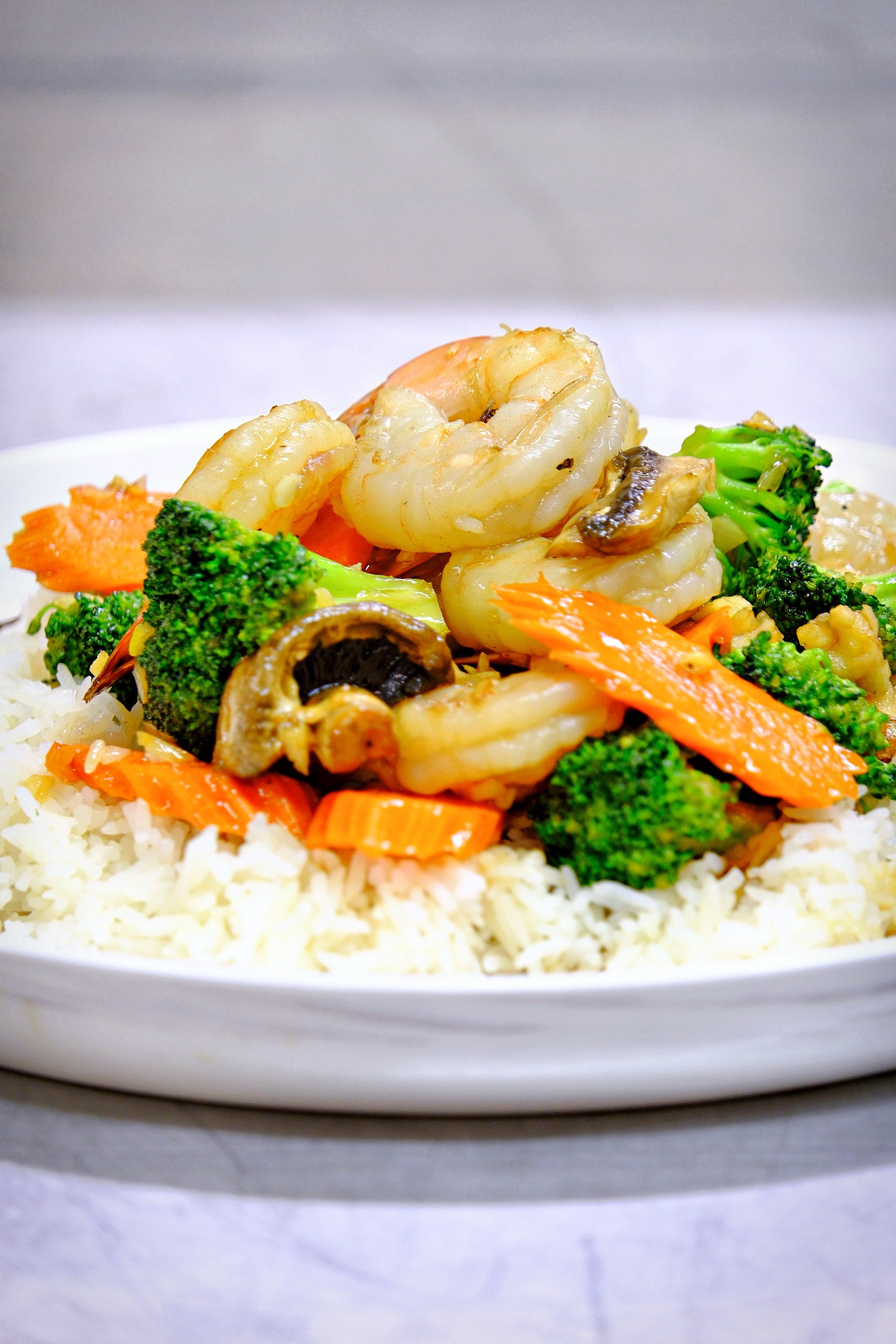 Stir-fried Broccoli with garlic (served with rice) | Ka Pow Thai On Wheels